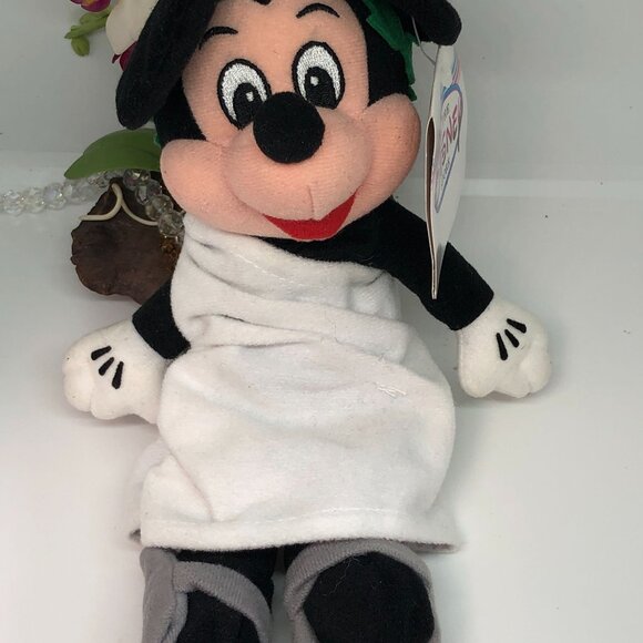 Disney | Toys | Vintage Disney Mickey Mouse 8 Toga Bean Bag Plush Toy ...
